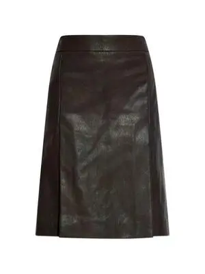 FERRAGAMO Leather Mini Skirt