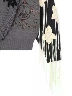 Alanui Embellished Fringed Cardigan