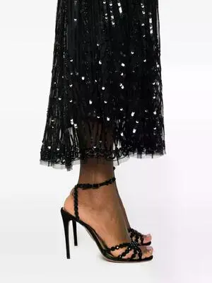 Alberta Ferretti Sequin-embellished V-neck Gown