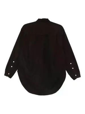 Citizens Of Humanity Button-fastening Long-sleeve Shirt With Curved Hem