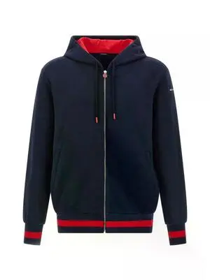 Kiton Contrast-bands Cotton Tracksuit - Blue