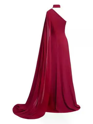 Elie Saab One-shoulder Scarf Maxi Dress