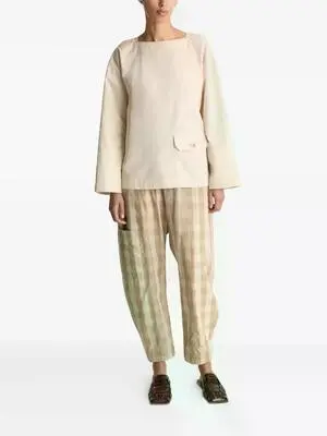 LEE MATHEWS Lyle Checked Trousers