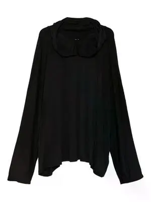 Rick Owens Oversized Fit Hoodie - Black