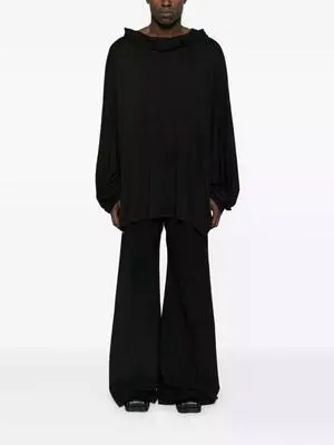 Rick Owens Oversized Fit Hoodie - Black