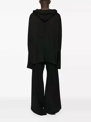 Rick Owens Oversized Fit Hoodie - Black