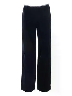 Emporio Armani Velvet Trousers - Blue