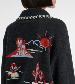 Alanui Virgin Wool Embroidered Jacket
