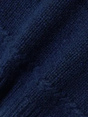 Guest In Residence Cashmere And Wool-blend Mini Skirt - Blue