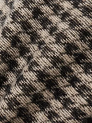 Guest In Residence Houndstooth Cashmere Trousers - Brown