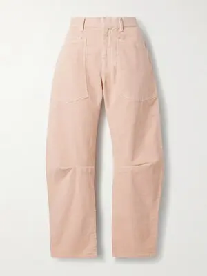 NILI LOTAN Nili Lotan Shon Cotton-Blend Corduroy Tapered Pants Neutrals