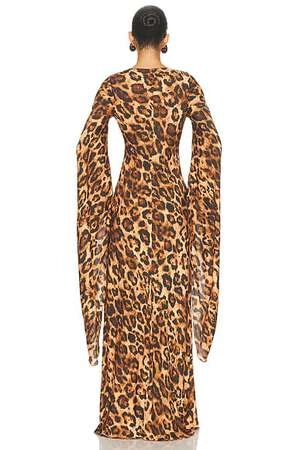 HELSA The Rosalind Dress - Leopard