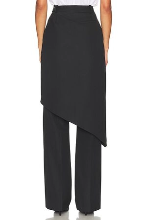 HELSA Asymmetrical Skirt Overlay Trousers