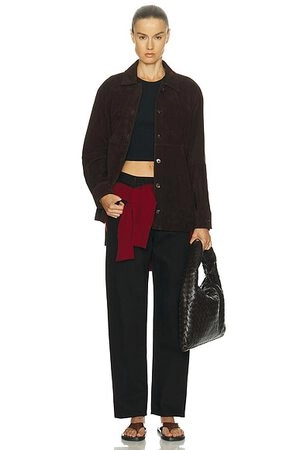 Staud Josette Suede Shirt