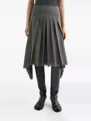 JIL SANDER Pleated Midi Skirt