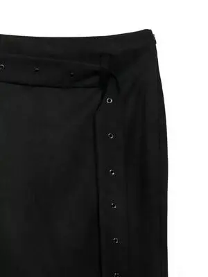 LOW CLASSIC Eyelet-detail Belted Maxi Skirt