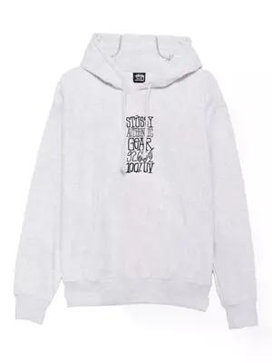 StÜssy Cotton Blend Hoodie - Grey