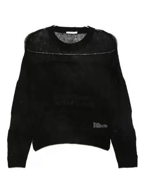 Patrizia Pepe Crew Neck Sweater - Black