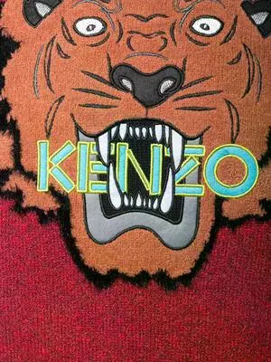 Kenzo Tiger Intarsia Crew Neck Sweater