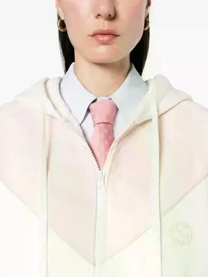 Gucci Cotton Zip-up Hooded Sweatshirt With Interlocking G Detail