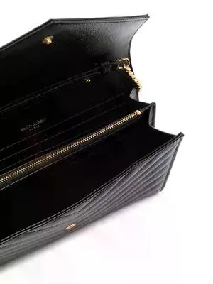 Saint Laurent Classic Cassandre Quilted Leather Clutch Bag - Black
