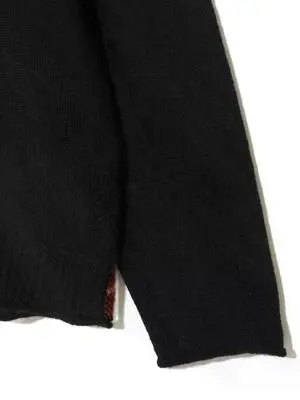 Undercover Wool Sweater With Tartan Detail