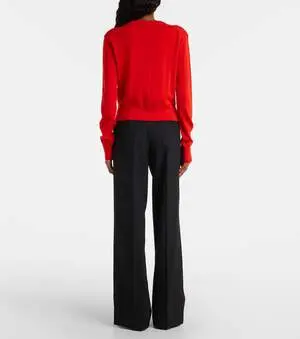 Calvin Klein Scarlet Wool Cardigan