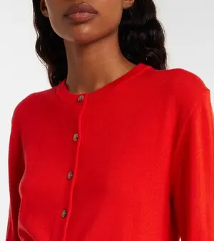 Calvin Klein Scarlet Wool Cardigan