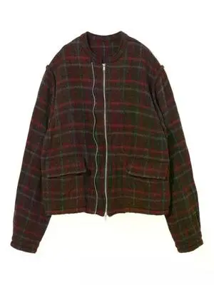 Undercover Checked Zip-up Jacket