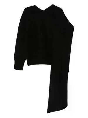 Christian Wijnants Khrami Cardigan With Scarf Detail - Black