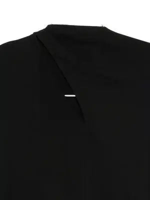 Patrizia Pepe Long Sleeve Cut-out Blouse - Black