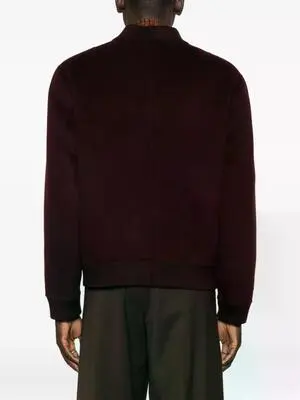 AMARANTO Zip-up Bomber Jacket - Red