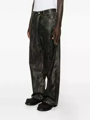 Palm Angels Curved Logo Coated Trousers
