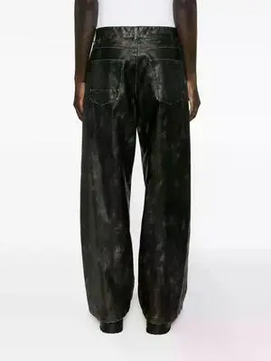 Palm Angels Curved Logo Coated Trousers