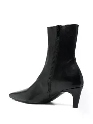 JUDE Pointed-toe Leather Ankle Boots