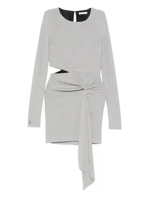Patrizia Pepe Lurex Cut-out Mini Dress
