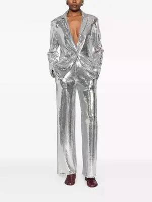 Patrizia Pepe Sequin Embellished Flared Trousers