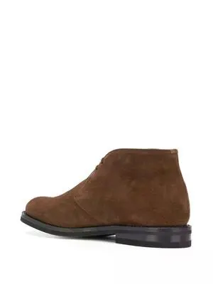 Church's Dark Leather Lace-up Desert Boots - Brown