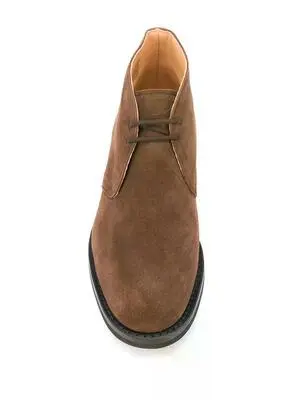 Church's Dark Leather Lace-up Desert Boots - Brown