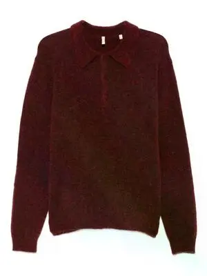 SUNFLOWER Long-sleeve Polo Shirt - Red