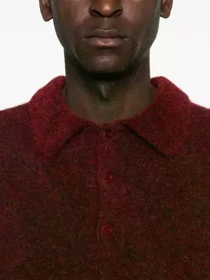 SUNFLOWER Long-sleeve Polo Shirt - Red