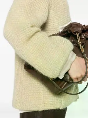 FORTE_FORTE Waffle-knit Pocket Cardigan