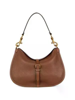 Etro Pony Buckle-fastening Leather Shoulder Bag - Brown