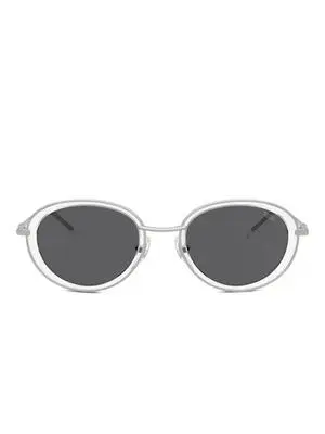 DIESEL® Oval Frame Sunglasses - Silver