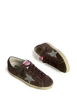GOLDEN GOOSE Super Star Glitter-star Embellished Sneakers