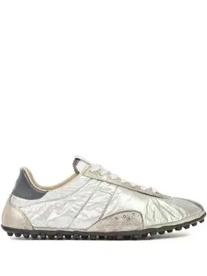MAISON MARGIELA Maison Margiela Metallic Low-Top Sprinters Silver
