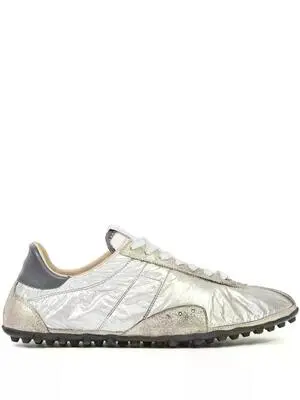 MAISON MARGIELA Maison Margiela Metallic Low-Top Sneakers Silver