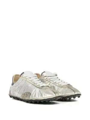 MAISON MARGIELA Metallic Low-top Sneakers - Silver