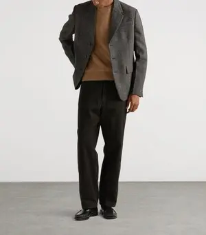 Prada Cotton Twill Wide-leg Trousers