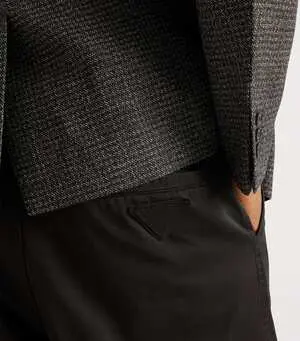 Prada Cotton Twill Wide-leg Trousers